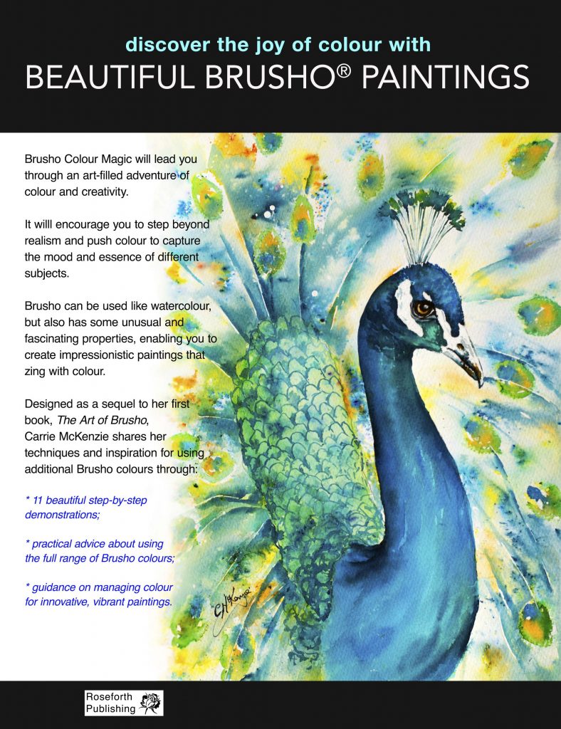 THE ART OF BRUSHO book - Carrie McKenzie, Artist, Halifax, Yorkshire